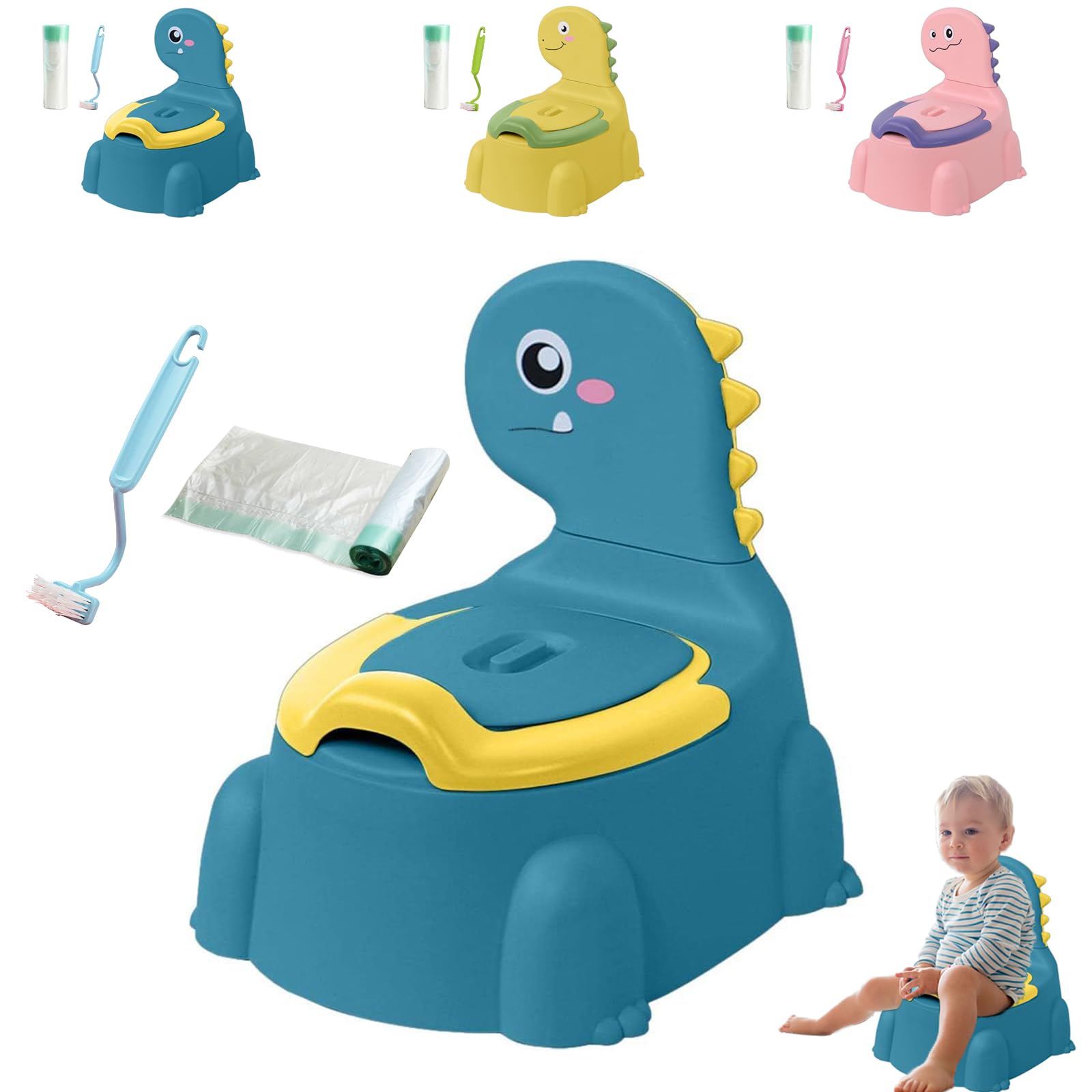 GYSYELL Potty Training Toilet for Boys and Girls,Dinosaur Potty Chair ...