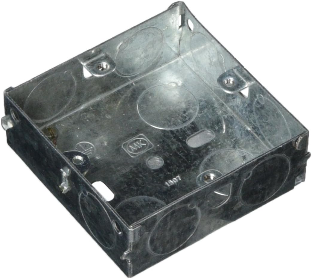 MK Boxes and Frames 861 ZIC 25 mm-Deep Single-Flush Metal Box (Old ...