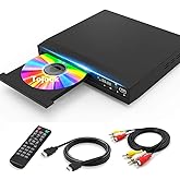 Amazon.com: Ceihoit Mini HD DVD Player, CD Players for Home, DVD ...