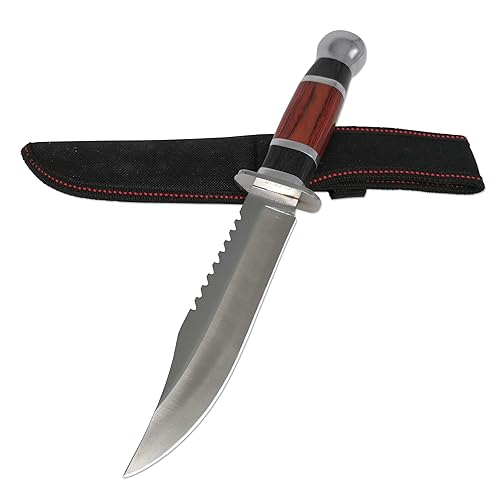 DOOM BLADE 10.43" Fixed Blade Hunting Knife with sheath，Survival Knife ...