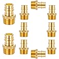 (10 Pack) Lidertik PEX A Fittings 3/4 Inch Expansion Male NPT Adapter, 3/4" PEX F1960 to 3/4 ...