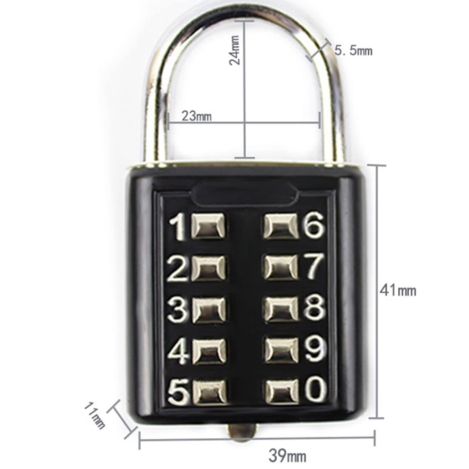 Mua zeng Padlock - Digits Combination Lock,Button Combination Security ...