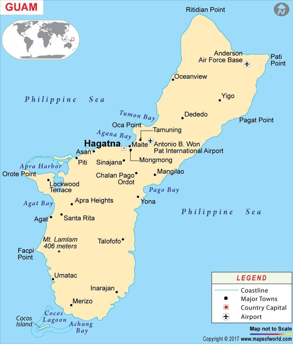 Guam Map