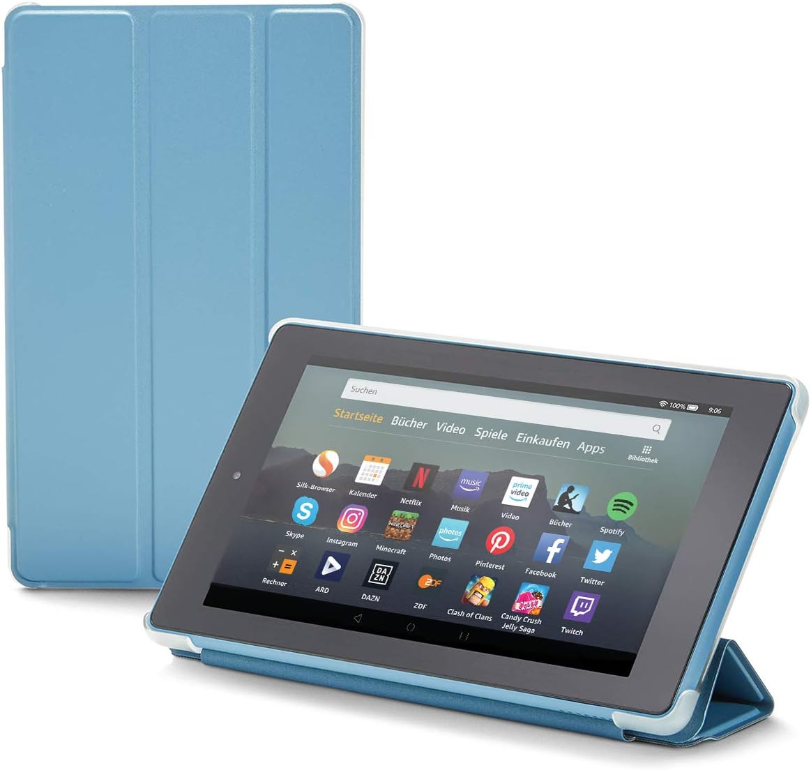 Nupro Hülle für Fire 7-Tablet, faltbar und mit Standfunktion ...