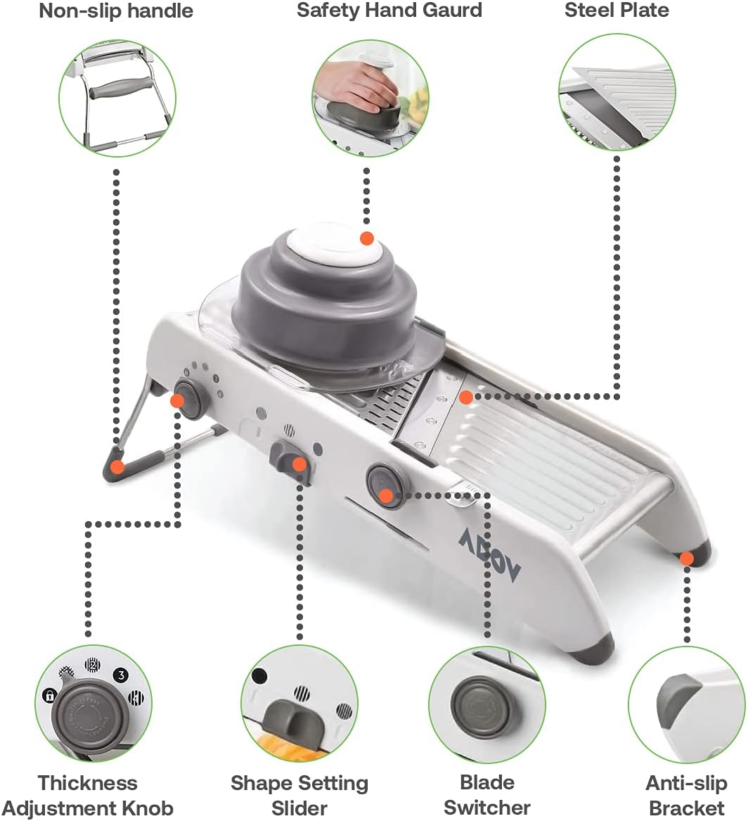 18 in 1 Pro Mandolin Slicer Waffle Julienne Cutter Food Vegetable ...