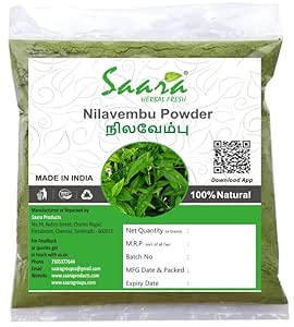 Buy Saara HERBAL FRESH Nilavembu Powder, Chirata, Kirayata,Kalmegh ...