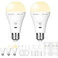 USB Rechargeable Light Bulb With Remote Control, 3 Color Temperature ...