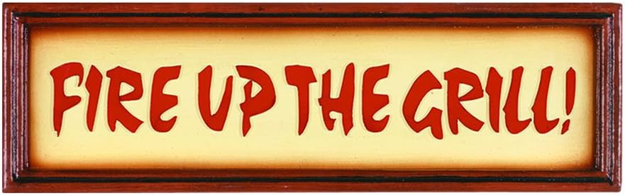 Fire Up The Grill BBQ Sign: Amazon.ca: Patio, Lawn & Garden