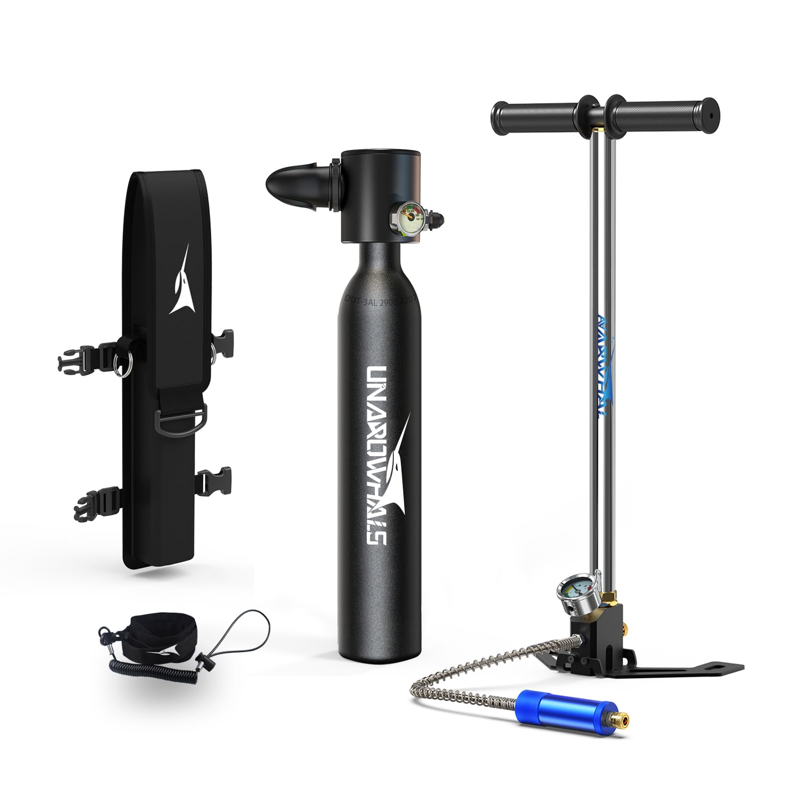 STOCK PHOTO FOR REFERENCE Mini Scuba Tank with Pump, Diving Tanks 5-10 ...