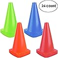 Amazon.com : 9 Inch Sports Cones, Basketball Cones, Traffic Training ...
