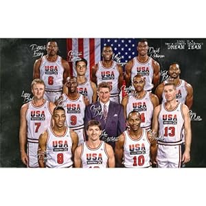 Amazon.com: USA Dream Team Poster by Silk Printing # Size about (95cm x ...