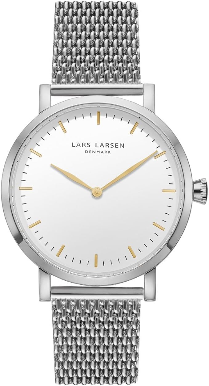 LARS LARSEN Josephine Stainless Steel Mesh Watch 37 mm: Amazon.co.uk ...