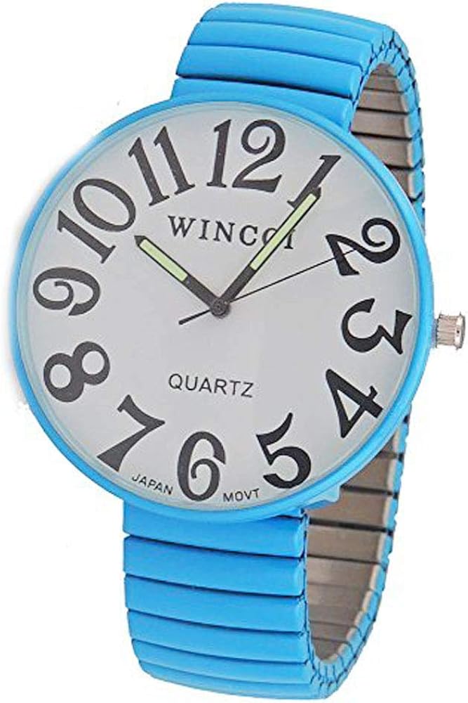 Amazon Ladies Super Large Face Stretch Band Easy To Read Watch Amazon Ladies Super Large Face Stretch Band Easy To Read Watch