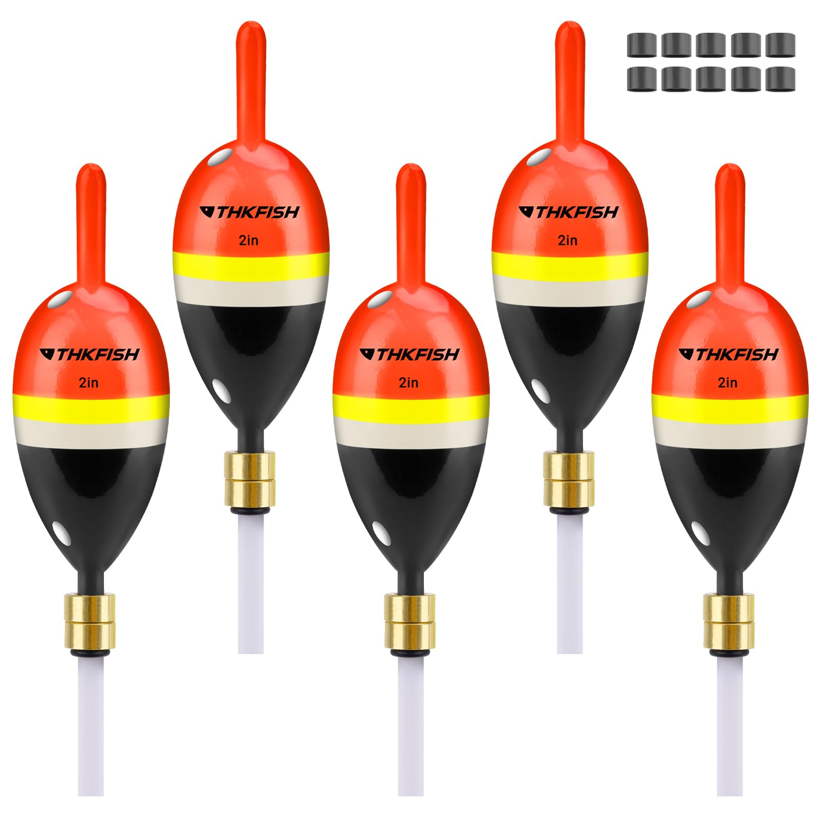 THKFISH Fishing Bobber, Wood Slip Bobbers for Fishing, Fishing Floats ...