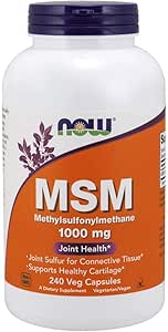 Amazon.com: NOW Supplements, MSM (Methylsulfonylmethane) 1,000 mg ...