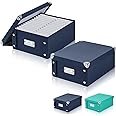 Amazon.com: DLUGOPIS 2 Pcs Inch Checks Storage Box with Lid Document ...
