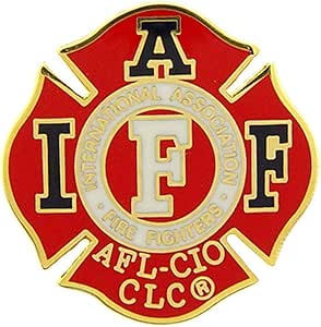 Amazon.com: Aveshop IAFF Firefighter Shield Pin 1" - Fashion Pins
