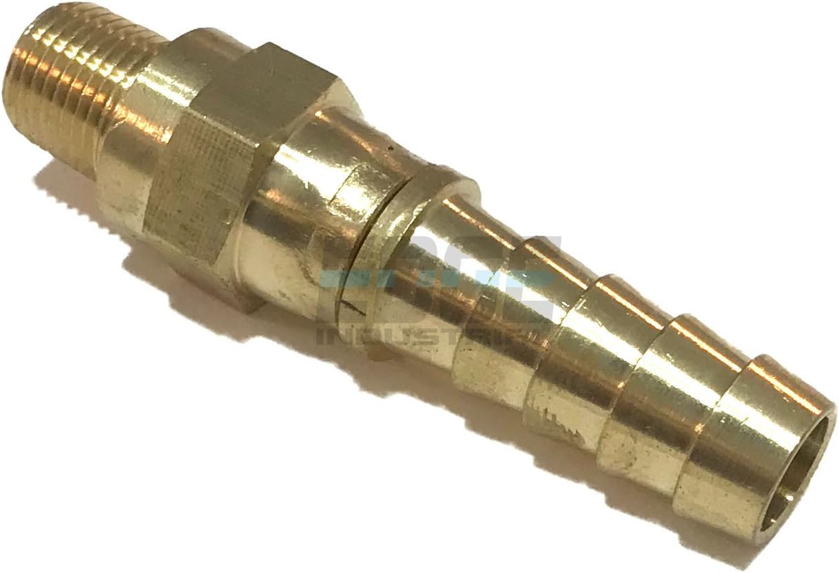 Amazon.com : EDGE INDUSTRIAL 3/8" Hose ID to 1/8" Male NPT MNPT Brass ...