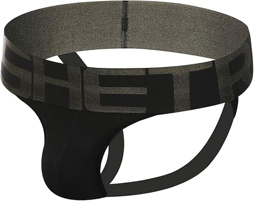 BSHETR Mens Jockstrap with Super Wide Band, Basic Cotton Breathable ...