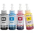 Amazon.com: SHUOLEI 664 T664 Ink Compatible T664 Refill Ink Bottles Work with ET-2650 ET-2500 ET ...