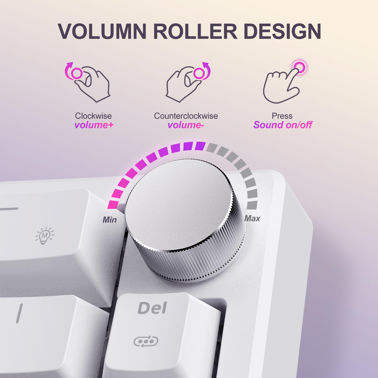 Mua YOUSUOMASTER X82 Wired Gaming Keyboard with Volume Knob,60% ...