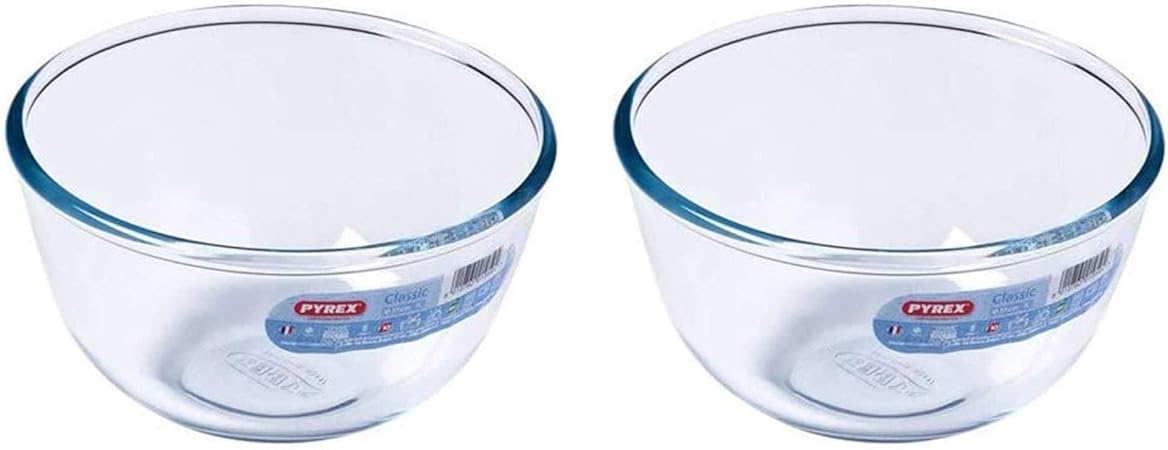Pyrex Classic Round Glass Bowl Ovenproof and Microwave Safe 0.5 Litre ...