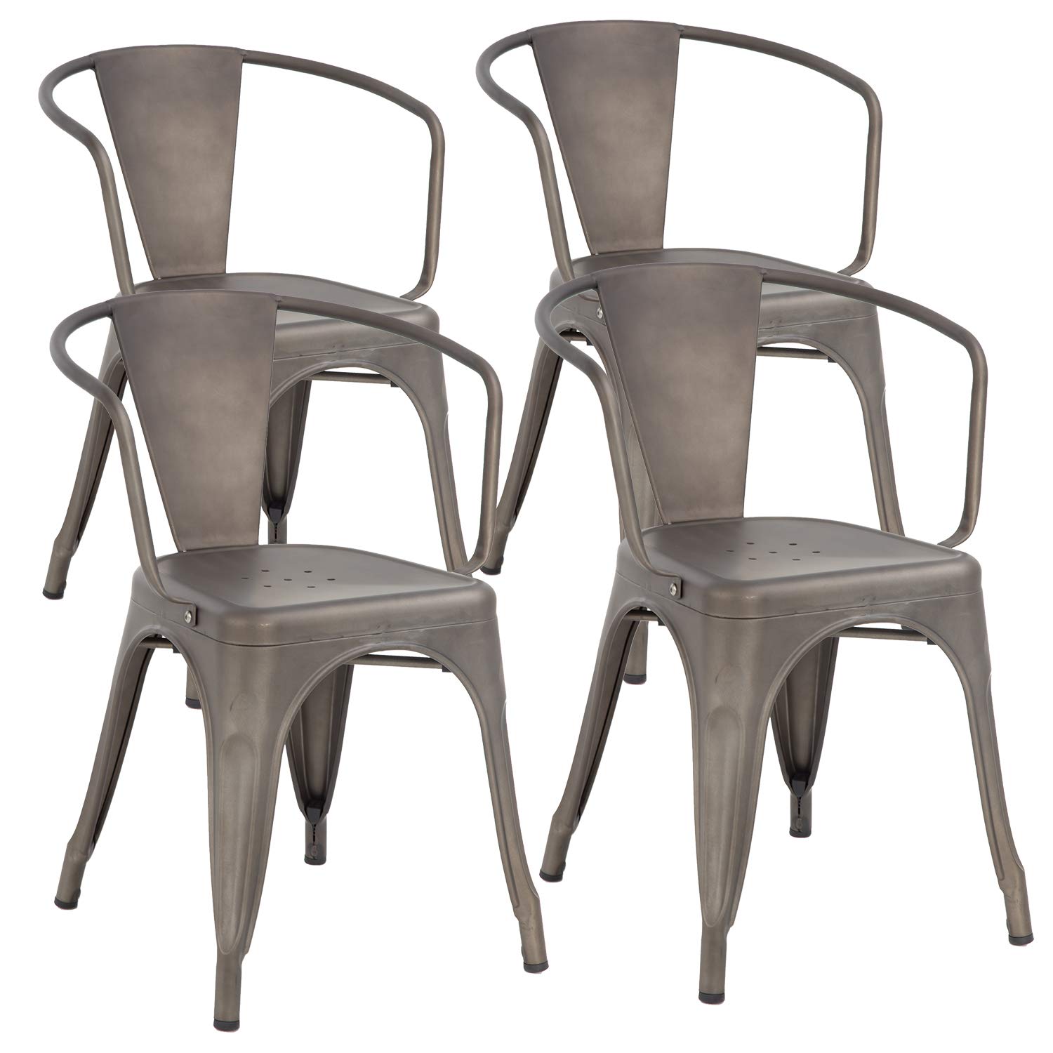 FDW Dining Chairs Set of 4 Indoor Outdoor Chairs Patio Chairs Furniture ...