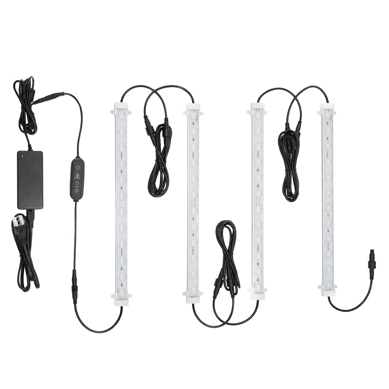 Litever Grow LED Light Strip Kits for Plants, 45W, Full Spectrum White ...