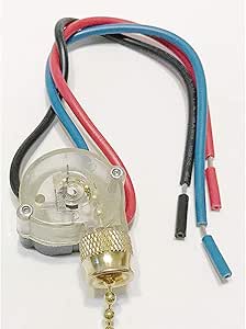 Ceiling Fan Pull Chain Switch Brass 3 Speed Off-On(A)-On(B)-On(A&B ...