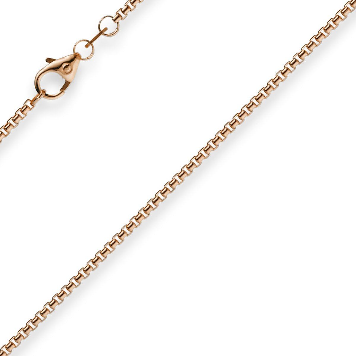 1,5mm Venezianerkette 585 Gold Rotgold Kette Collier Halskette rund ...