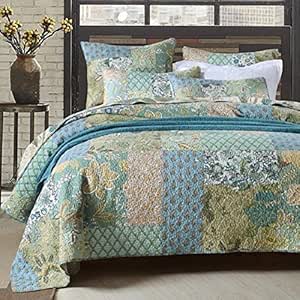 Amazon.com: Retro Comforter Set Floral Paisley Printed Pattern 100 ...