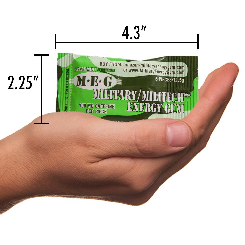 Mua Military Energy Gum (MEG) - Spearmint - Tray (24 packs - 5pcs/pk ...