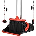Amazon.com: AXFRVEWA Broom and Dustpan Set for Home, 52'' Long Handle Lightweight Indoor Broom ...