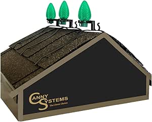 Amazon.com: Canny Systems Ridge Clip Christmas Light Mounts for Roof ...