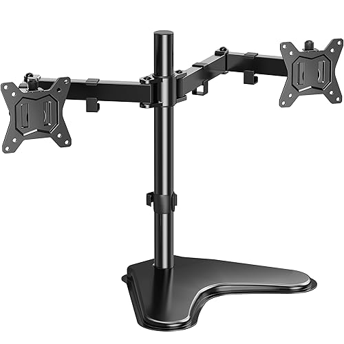 HUANUO 32 inches Dual Monitor Stand up to 17.6lbs per Arm, High-Grade ...