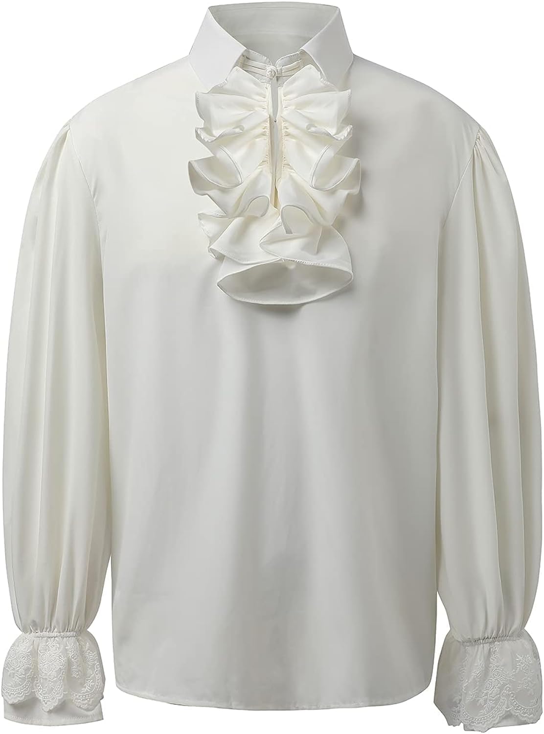 SMIFCAALOR Mens Pirate Shirt Steampunk Victorian Cosplay Shirts ...