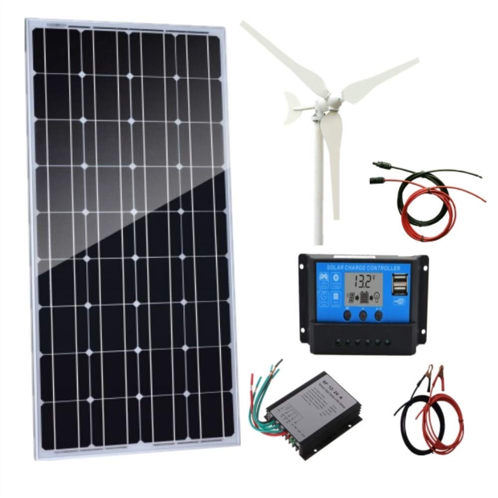 Auecoor200w 220w Wind And Solar Kit Hybrid System Kit 100w | Desertcart ...