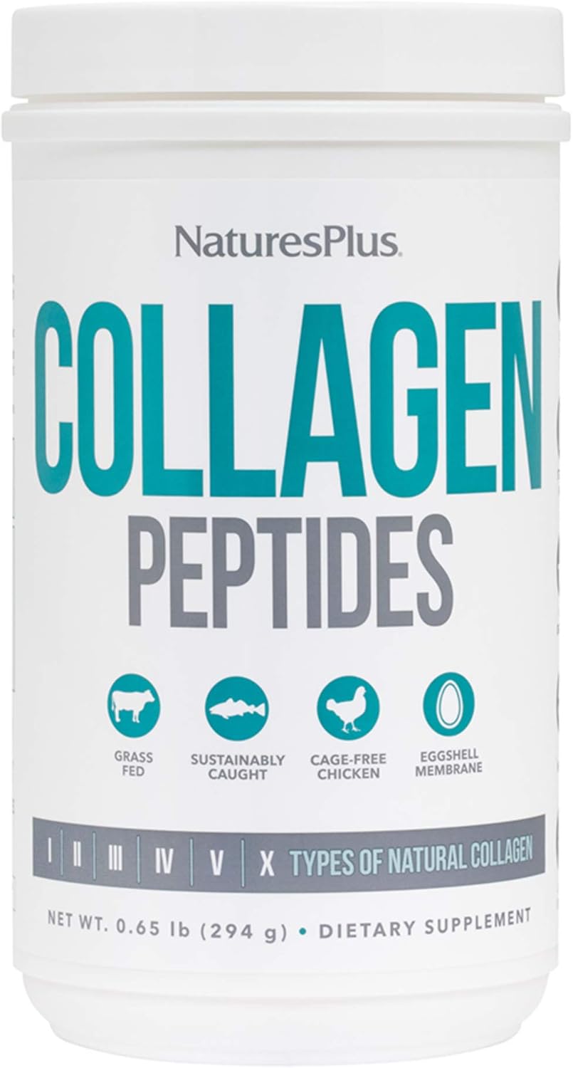 NaturesPlus Collagen Peptides Powder – Full Spectrum 6 Major Types of ...