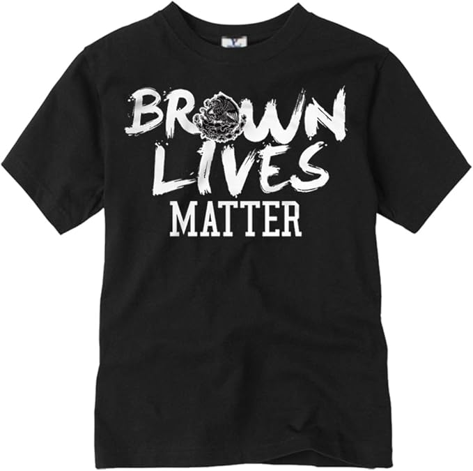 Amazon.com: CaliDesign Boy's Brown Lives Matter T-Shirt Mexican Rights ...