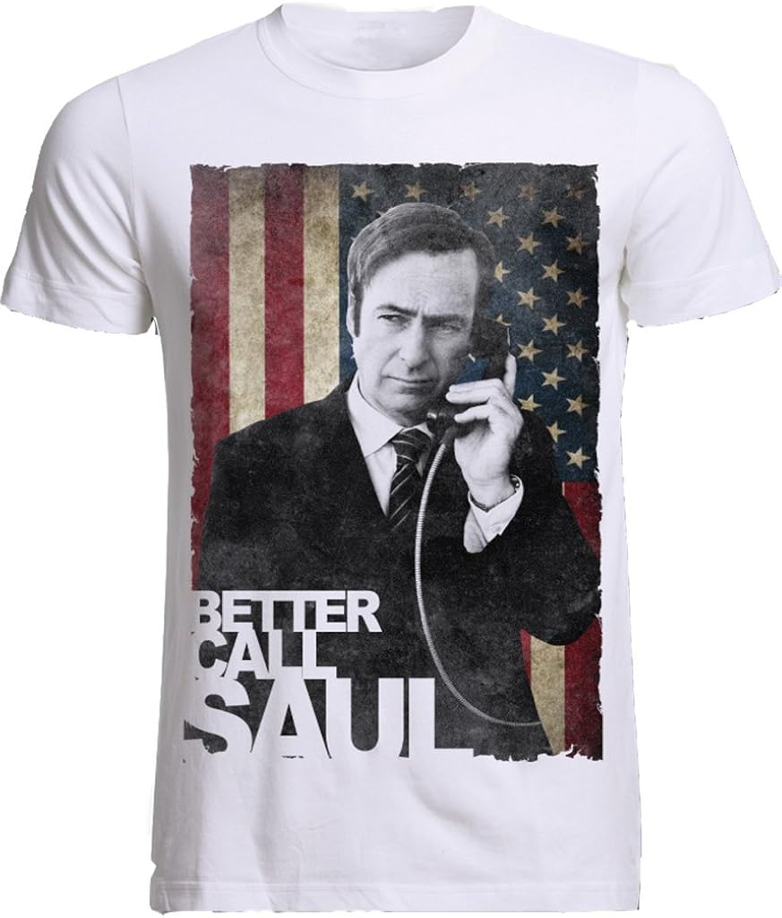 Better Call Saul Goodman USA Flag Breaking Bad Ufficiale Uomo Maglietta ...