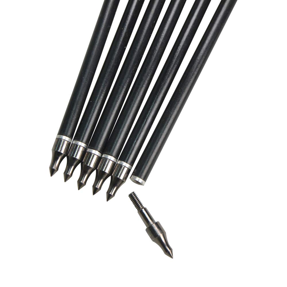 Tiro con l'arco ZSHJG 12pcs 30 Pollici Frecce in Fibra di Vetro Spine ...