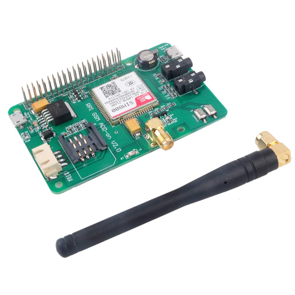 Raspberry PI SIM800 GSM GPRS Add-on V2.0 Development Board 3.3V UART 9600, For Raspberry Pi 2 ...