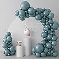 Amazon.com: Slate Blue Balloons Happy Birthday Decoration 53pcs 5inch ...