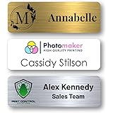 Amazon.com: Custom Name Tags - Full Color Logo Name Tags - Scratch ...