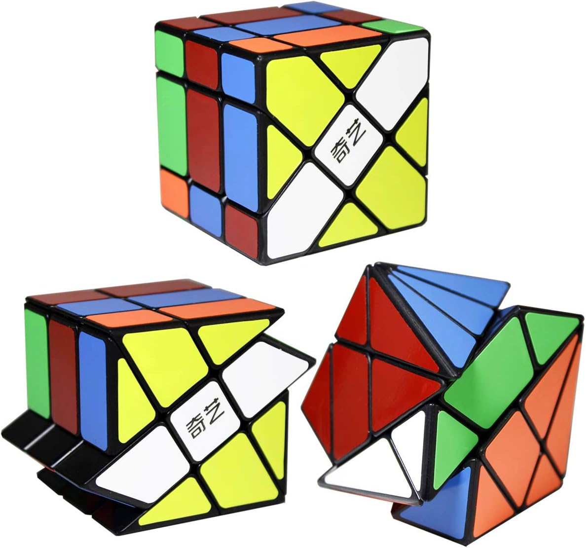 Gobus Toys Pack of 3 Cube Set, 3×3 Fluctuation Angle Puzzle Cube ...