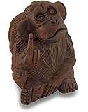 Amazon.com: 6 Inch Rude Monkey Flipping The Bird Middle Finger Wooden ...