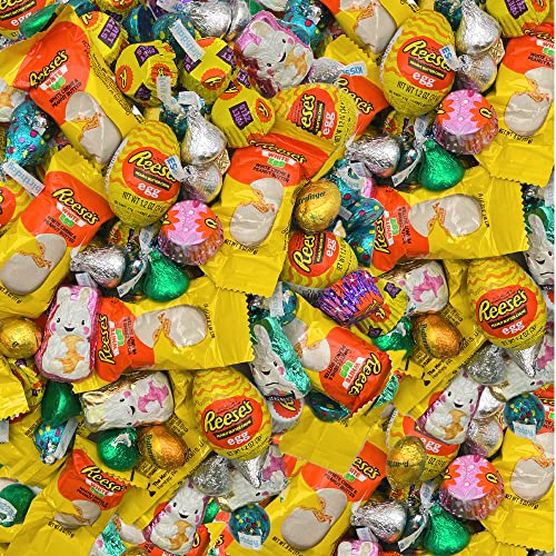 Easter Chocolate Candy Variety Pack - Eggs, HERSHEY'S KISSES, Mini ...