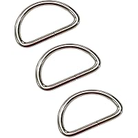 Amazon.com: 50 Pack of Metal D Rings Heavy Duty 1 Inch D-rings for ...
