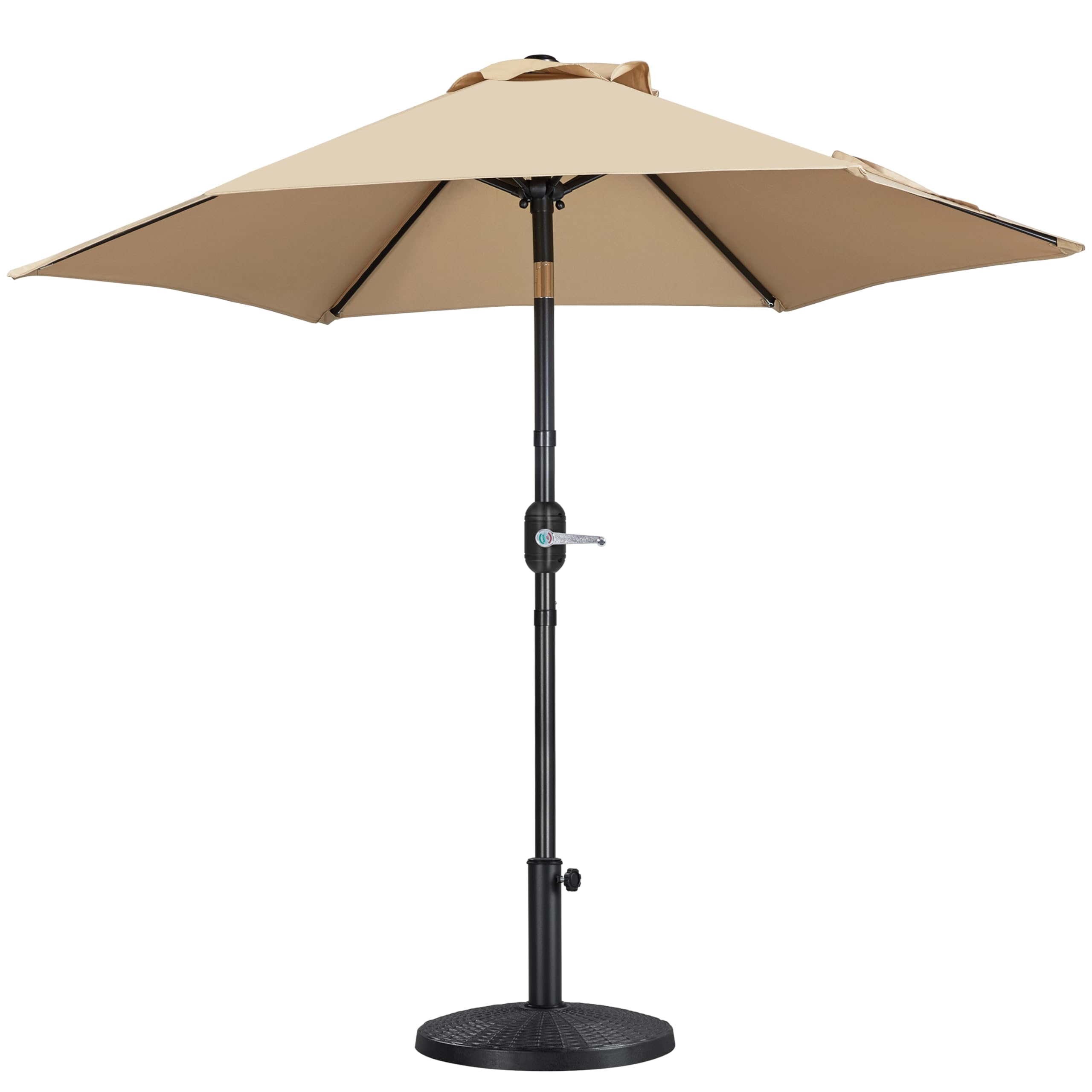 Yaheetech 7.5FT Patio Umbrella with 22lb Umbrella Base Included ...