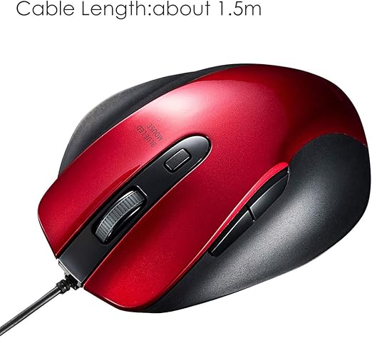 Amazon.com: SANWA (Japan Brand) Wired Vertical Ergonomic Mouse, Silent ...